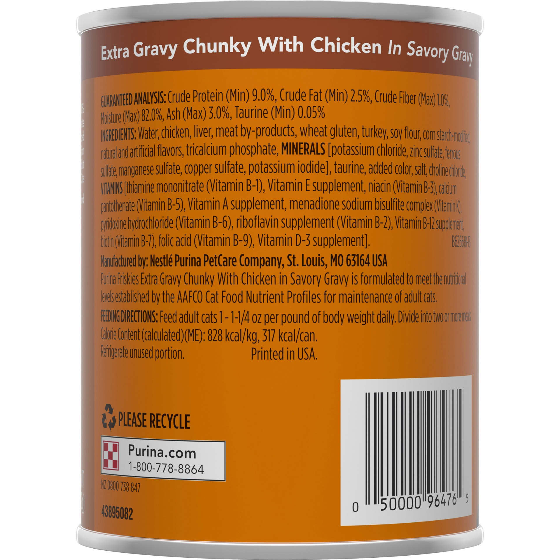 Friskies Extra Gravy Chunky with Chicken in Savory Gravy Wet Cat Food ...