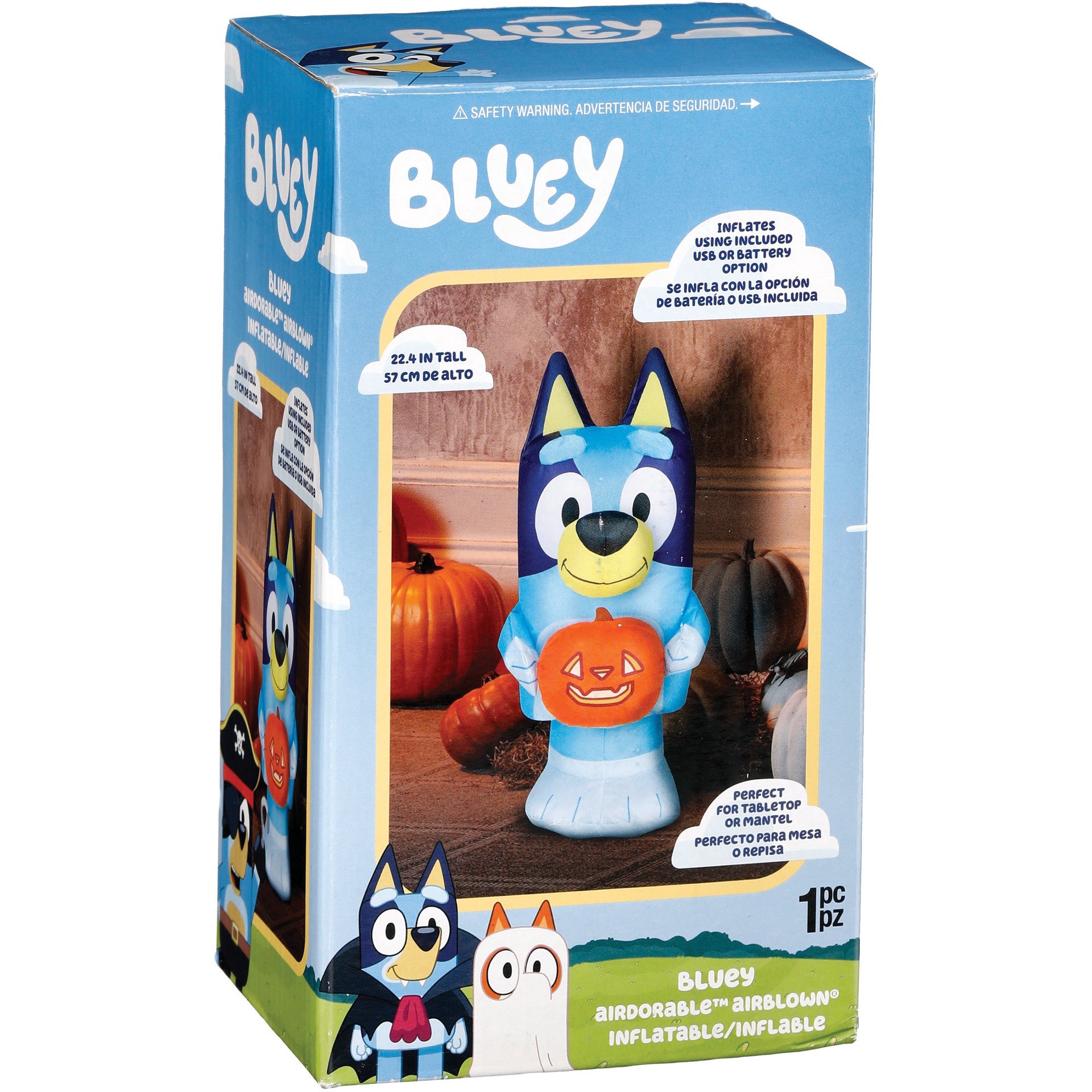 Gemmy Bluey Airdorable Airblown Inflatable Halloween Decor 22.4 in | shipt