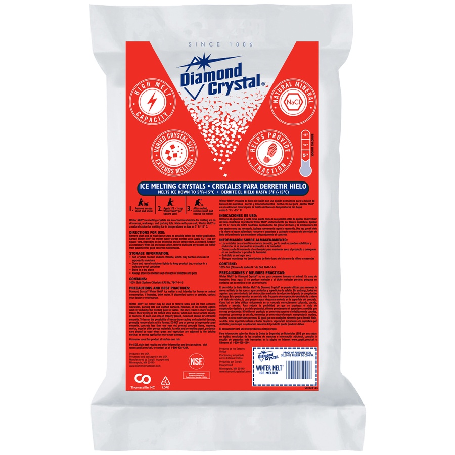 Diamond Crystal Winter Melt Rock Salt Halite 25 lb | Shipt