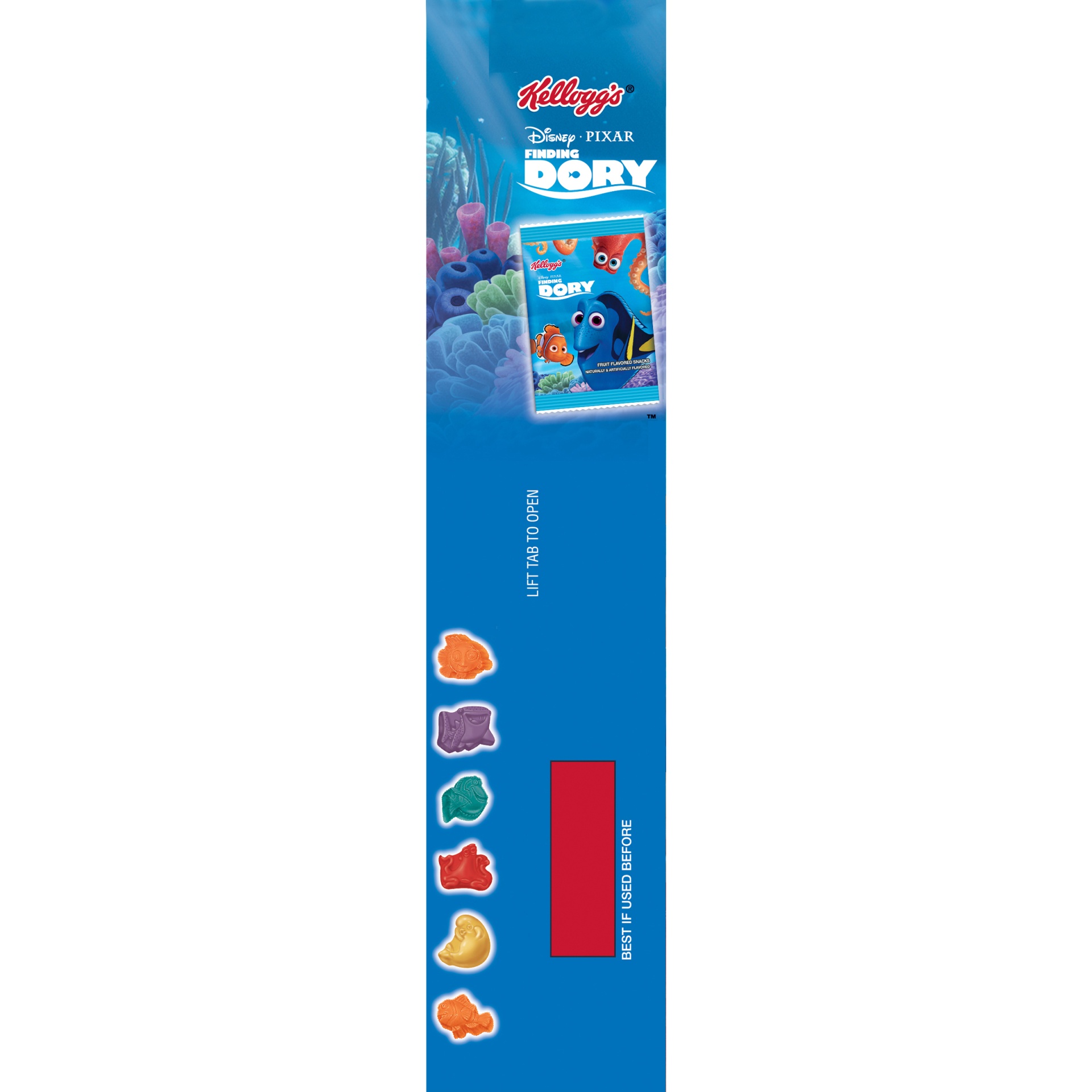 Kellogg's Disney-Pixar Finding Dory Assorted Fruit Flavored Snacks 10 ...