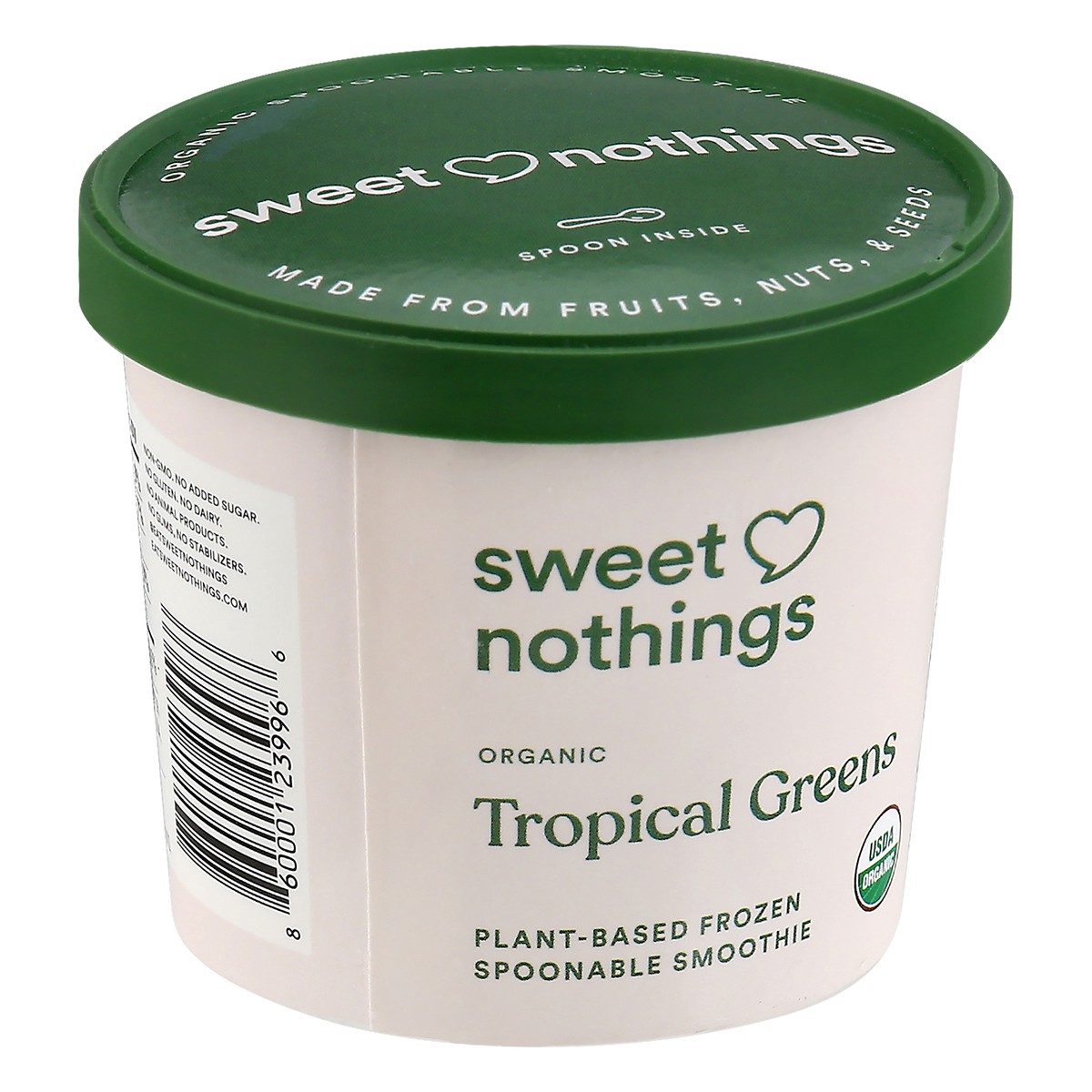 Sweet Nothings Organic Plant-Based Tropical Greens Frozen Spoonable ...