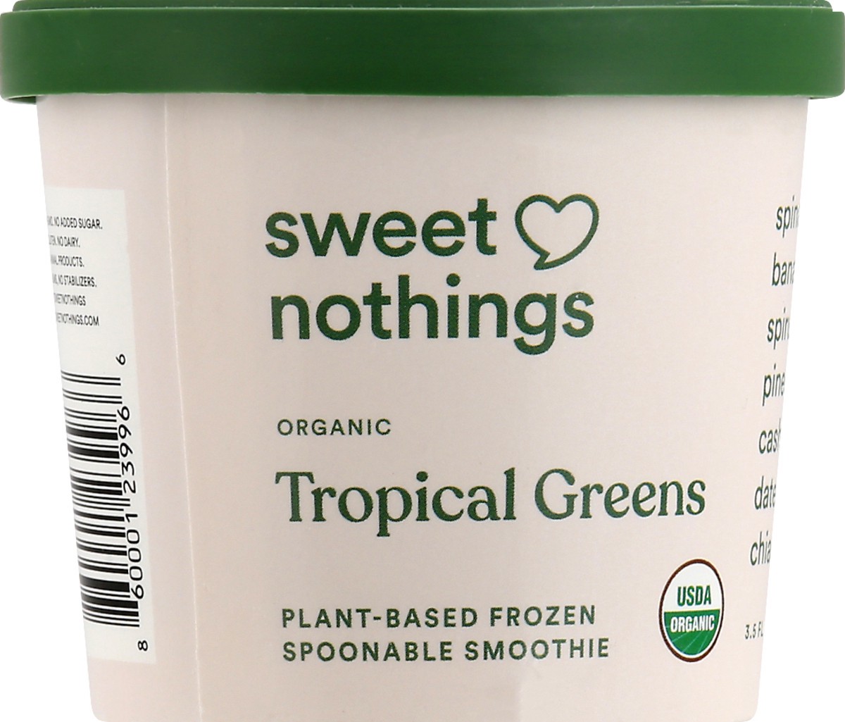 Sweet Nothings Organic Plant-Based Tropical Greens Frozen Spoonable ...