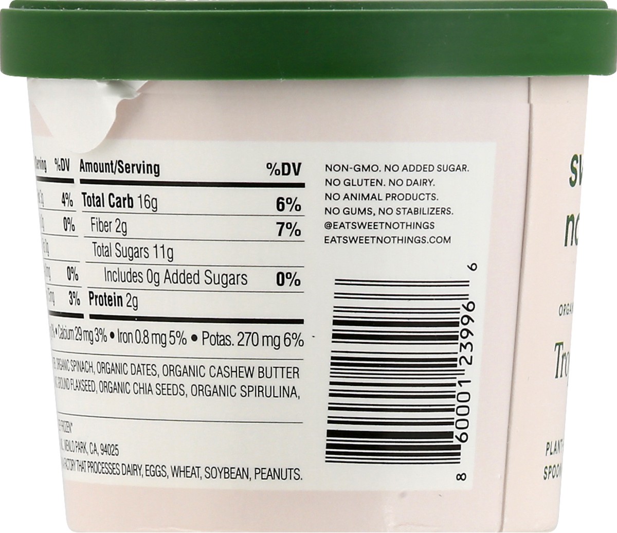 Sweet Nothings Organic Plant-Based Tropical Greens Frozen Spoonable ...