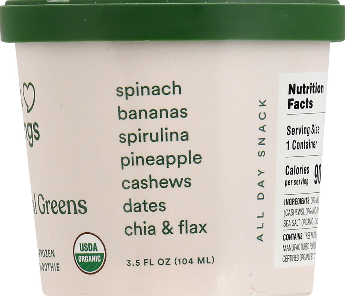 Sweet Nothings Organic Plant-Based Tropical Greens Frozen Spoonable ...
