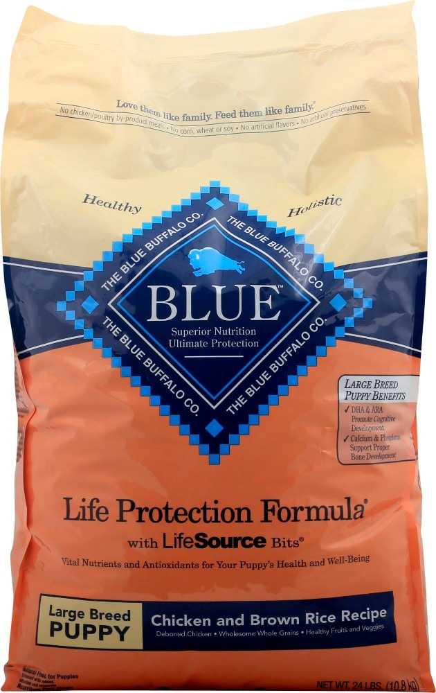 Blue Buffalo Large Breed Puppy Chicken And Brown Rice Recipe 24 lb | Shipt