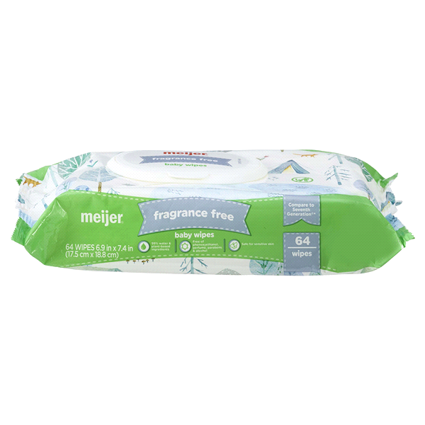 Meijer Fragrance Free Baby Wipes 64 ct | Shipt