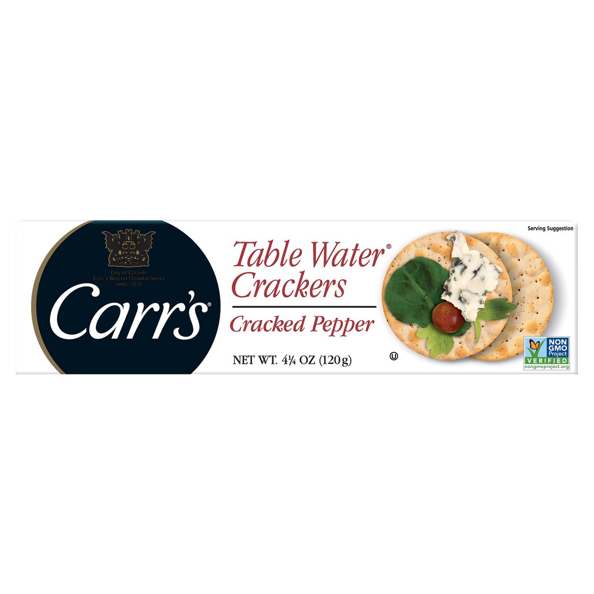 Carr's Table Water Cracked Pepper Crackers 4.25 | Shipt