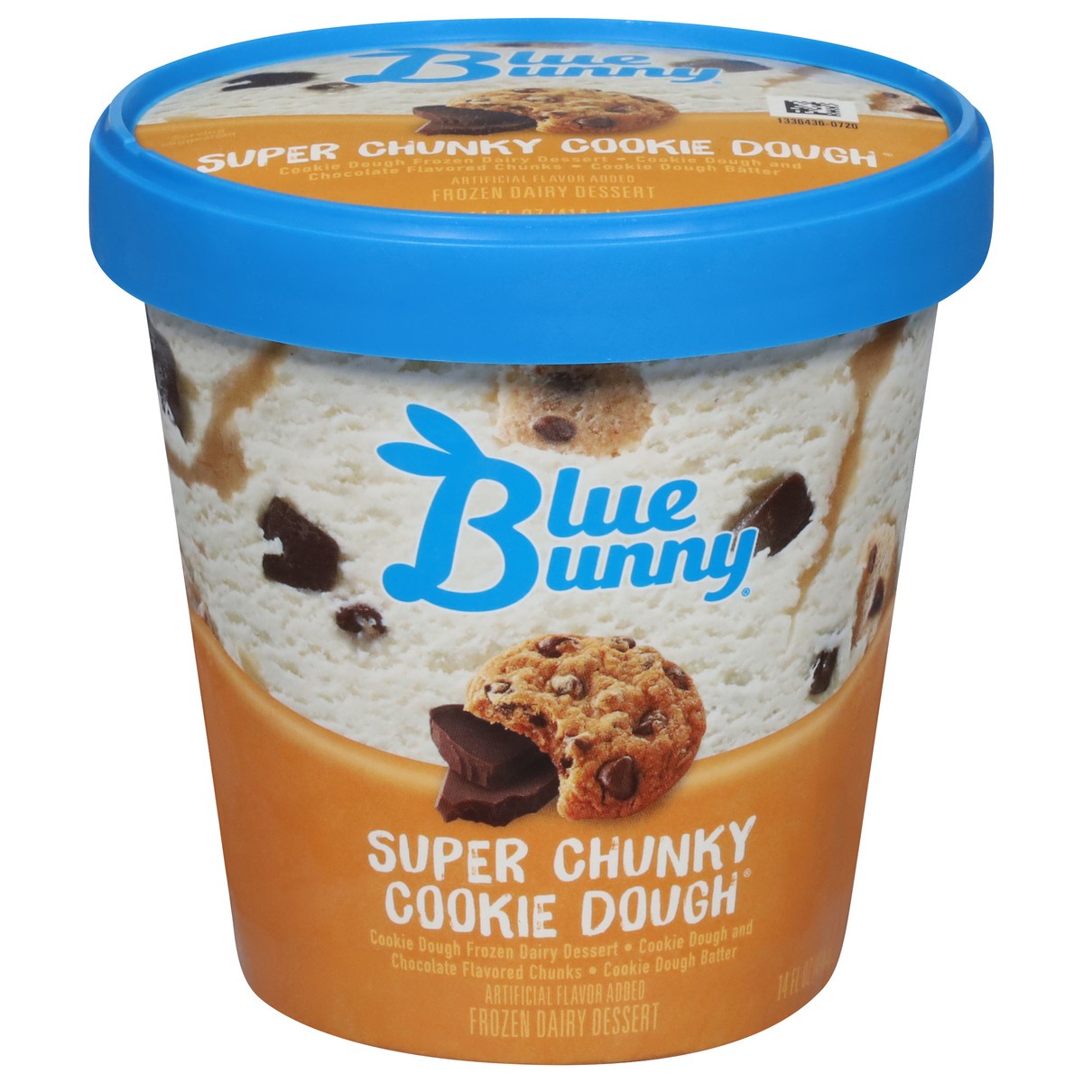 Blue Bunny Super Chunky Cookie Dough Frozen Dairy Dessert 14 fl oz 14 ...