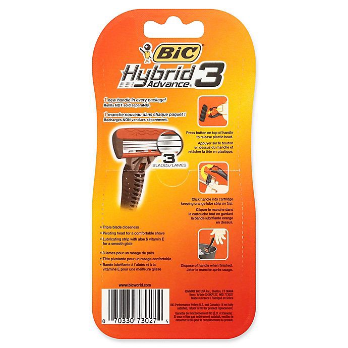 BIC Hybrid 3 Comfort Disposable Razor 12 ct | Shipt