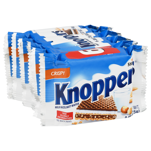 Storck Knoppers Milk Hazelnut Wafer, Crispy 6-0.88 Oz 5.3 oz | Shipt