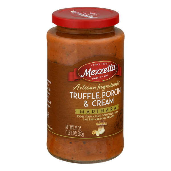 G. L. Mezzatta, Inc. Mezzetta Marinara, Truffle Porcini & Cream 24 oz ...