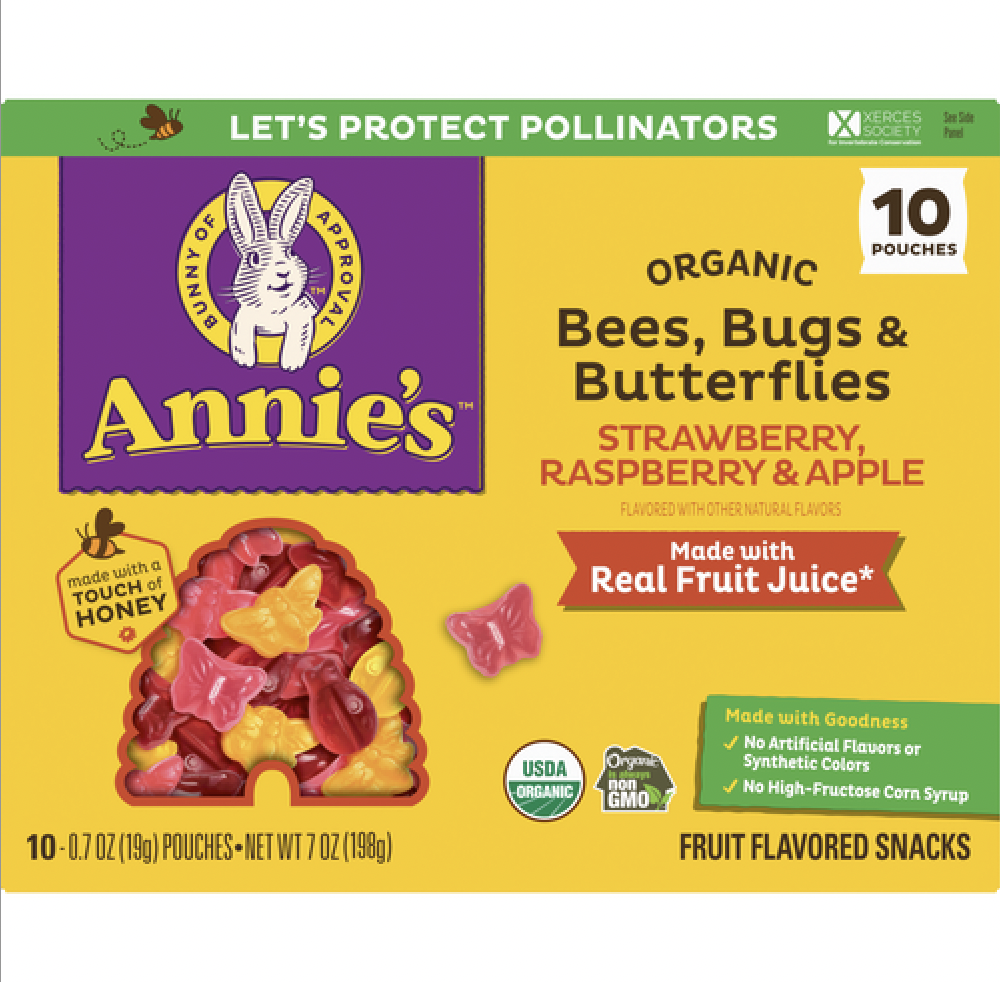 Annie's Organic Bees, Bugs, and Butterflies Fruit Flavored Snacks, 10 ...