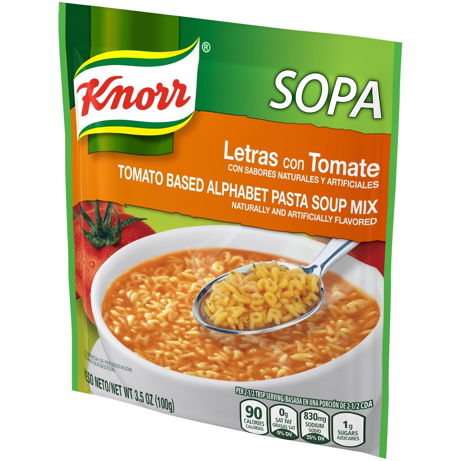 Knorr Letras Sopa Tomato Based Alphabet Soup Mix 3.5 oz | Shipt