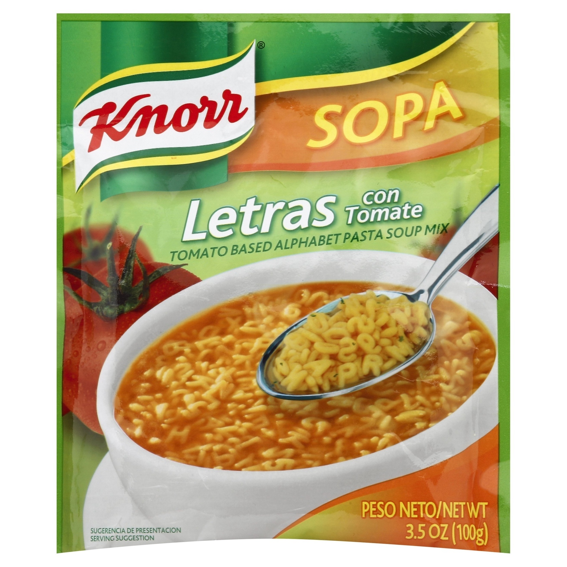 Knorr Letras Sopa Tomato Based Alphabet Soup Mix 3.5 oz | Shipt