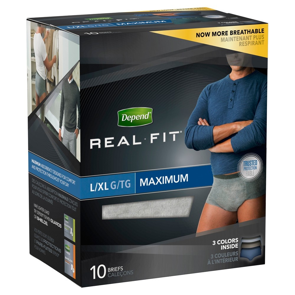 Depend Real Fit For Men Large/X-Large 12 ct | Shipt