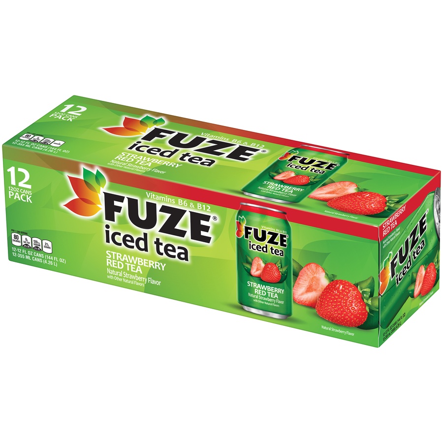 Fuze Strawberry Red Tea 12 ct; 12 fl oz | Shipt