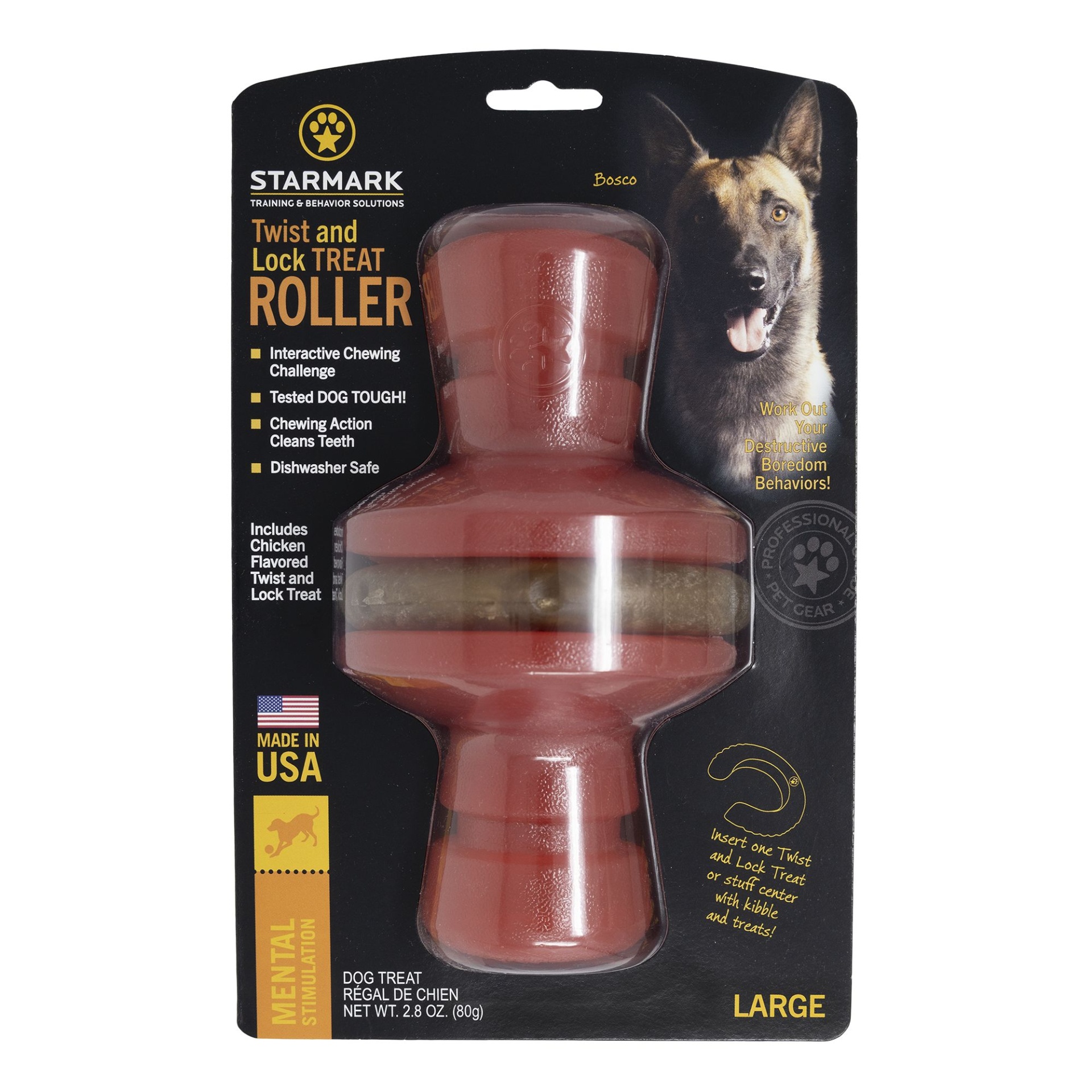 Starmark Twist and Lock Treat Roller Dog Toy 1 ct | Shipt