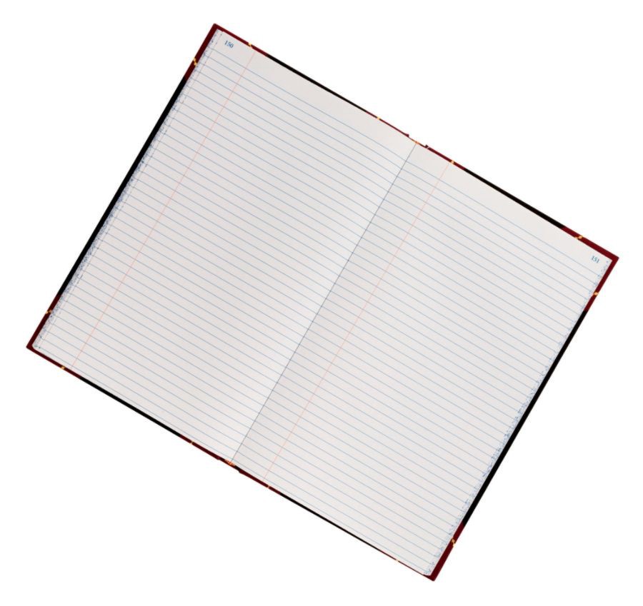 Office Depot Brand Hardbound Book, Record Ruling 150 ct; 11 3/4 in x 7 ...