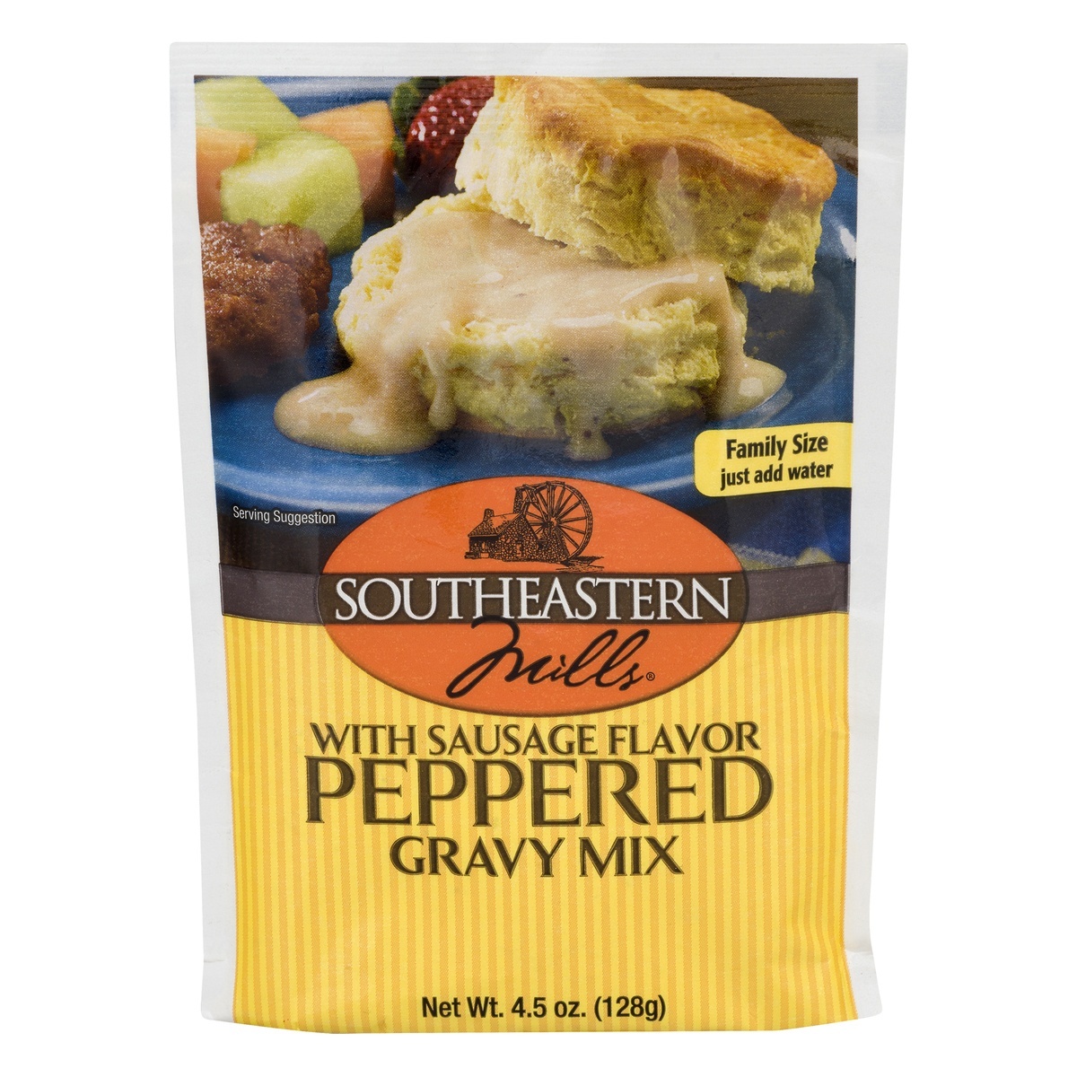Southeastern Mills Gravy Mix, Peppered, Sausage Flavor, Family Size 4 ...