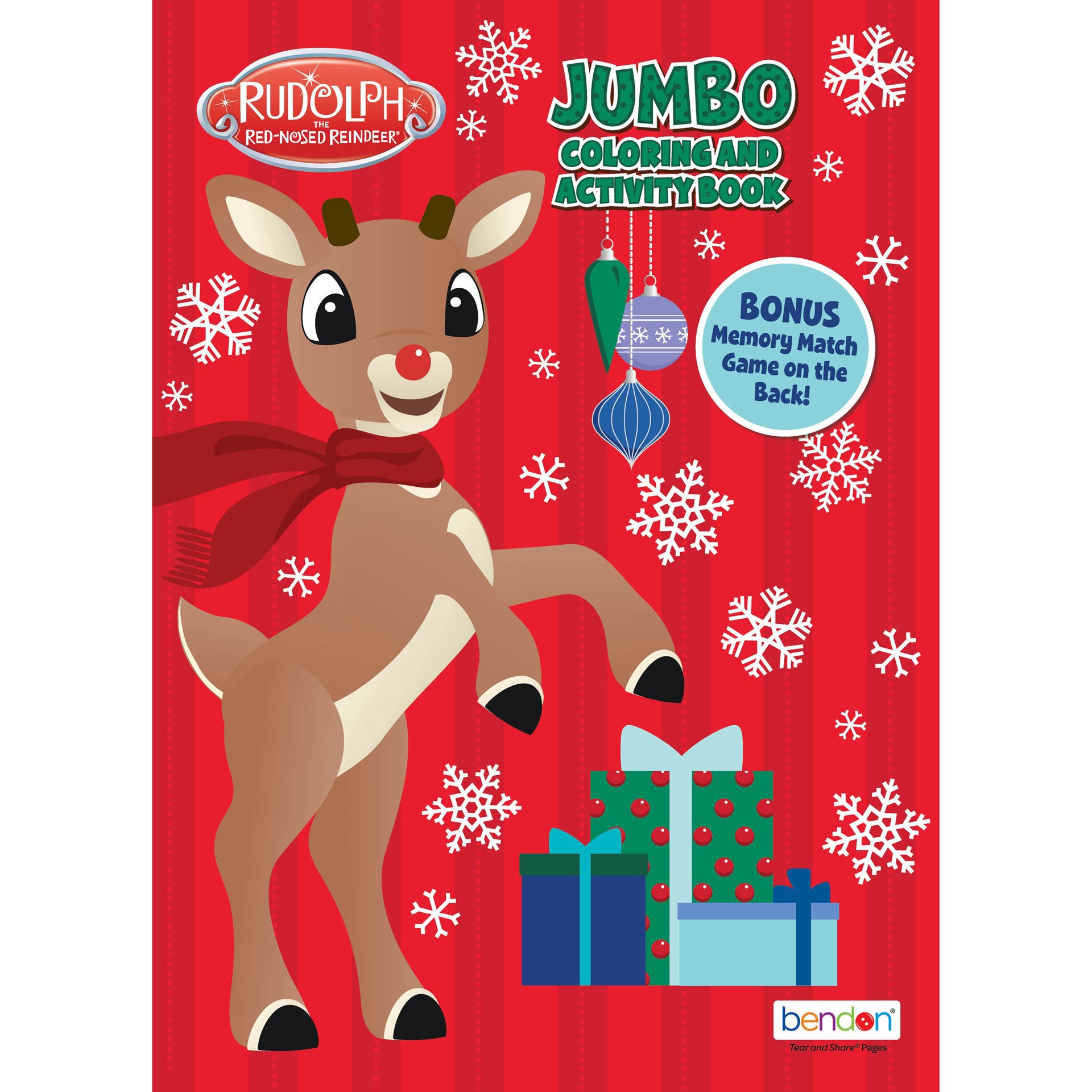 Bendon Rudolph the Red-Nosed Reindeer Jumbo Coloring & Activity Book 1 ...