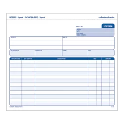 Adams 3-Part Carbonless Invoice Form Unit Set 50 ct | shipt
