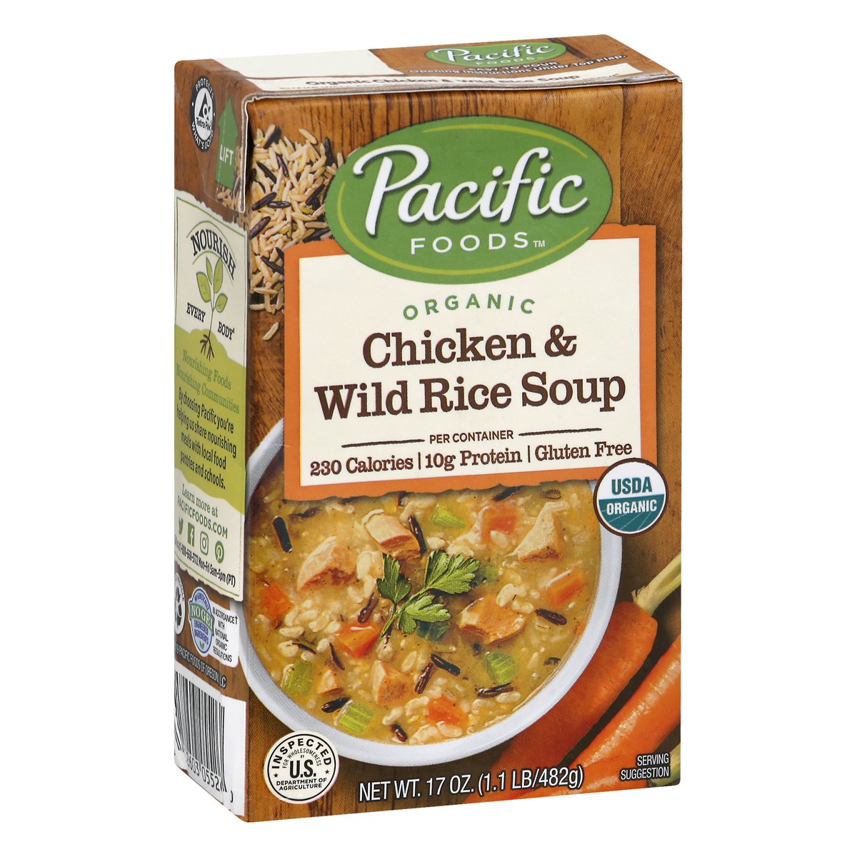 Pacific Organic Chicken Wild Rice Soup 17 oz | Shipt