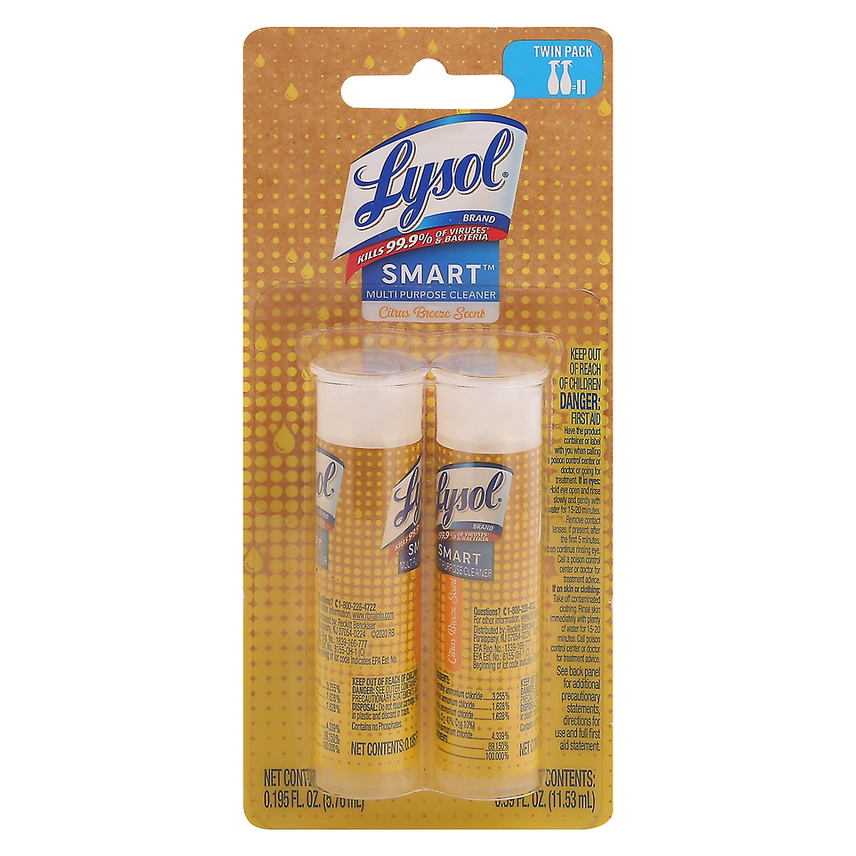 Lysol SMART Multi Purpose Cleaner, Citrus Breeze Scent 2 ct | Shipt