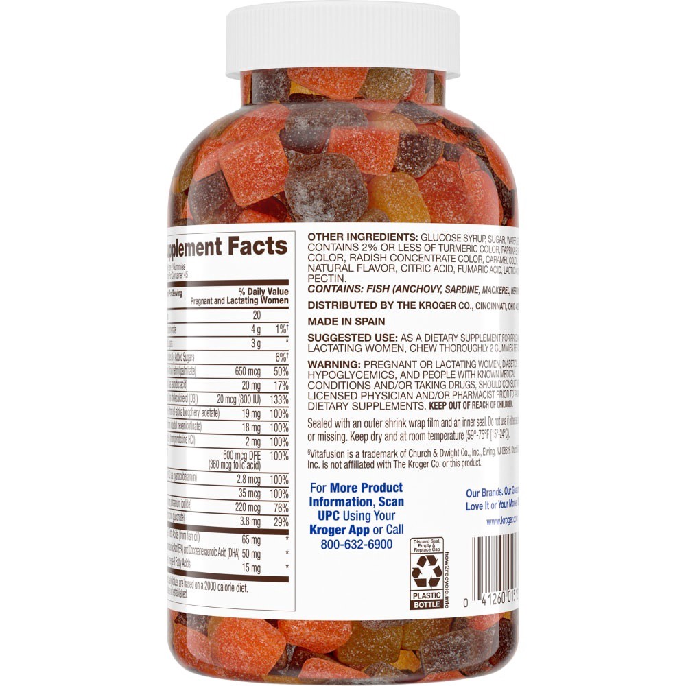 Kroger Prenatal Raspberry Lime Multivitamin Gummies 90 ct | Shipt