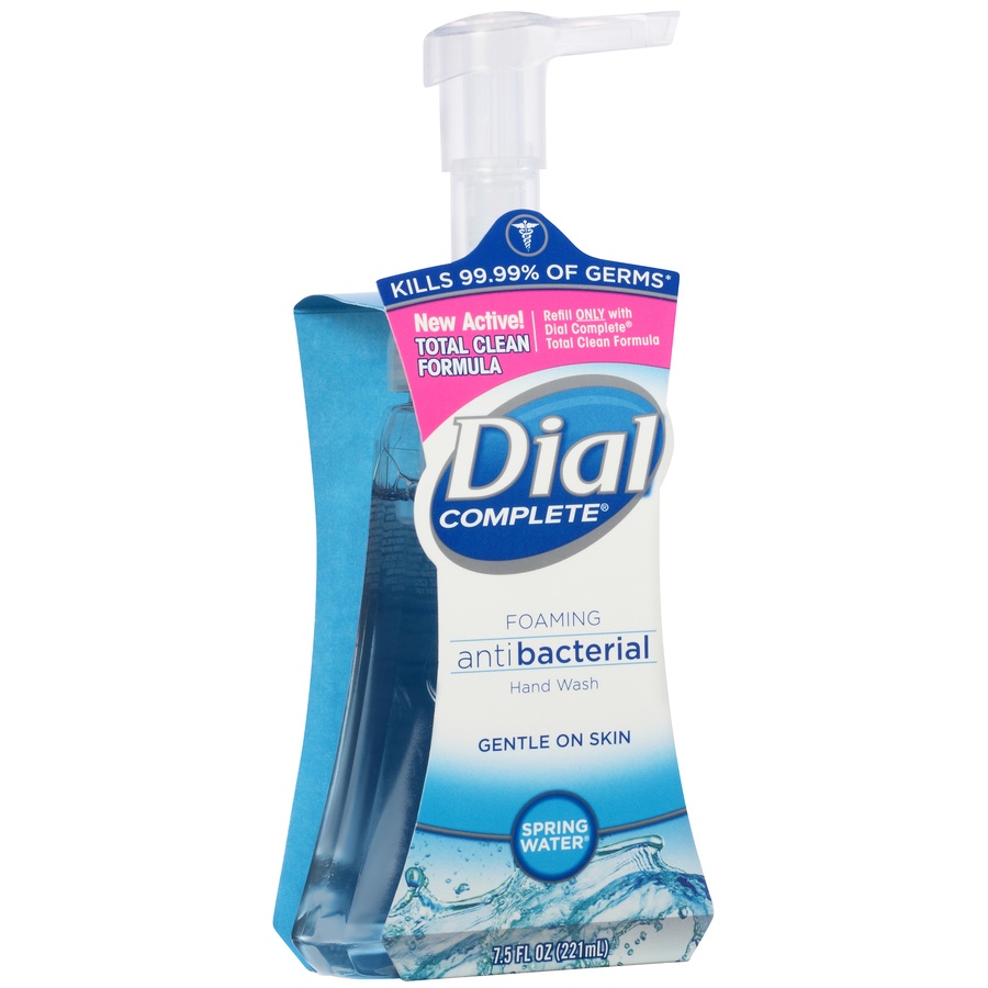 Dial Complete Spring Water Foaming Antibacterial Hand Wash - Blue 7.5 ...