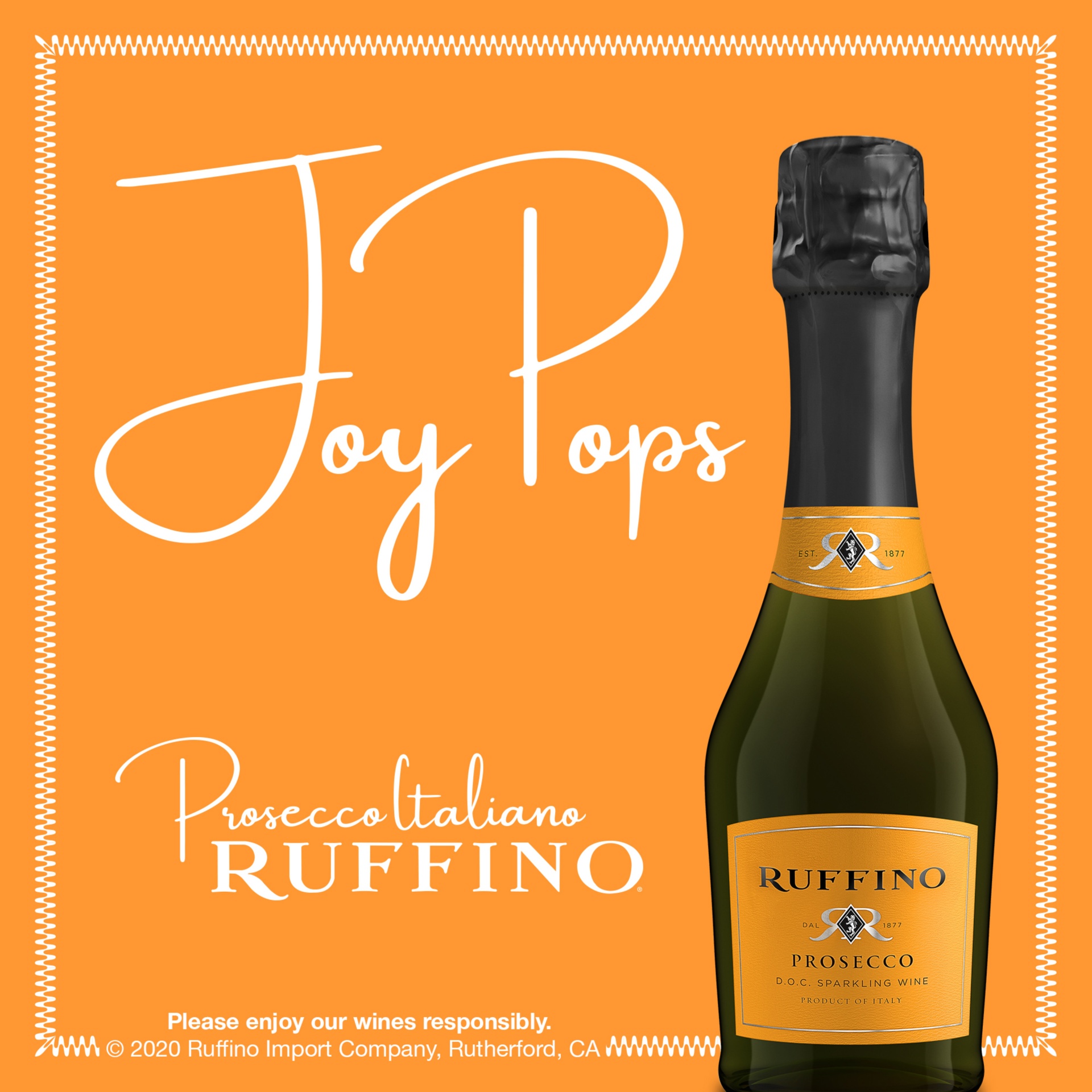 Ruffino Prosecco DOC Italian White Sparkling Wine 3 ct; 187 ml | Shipt
