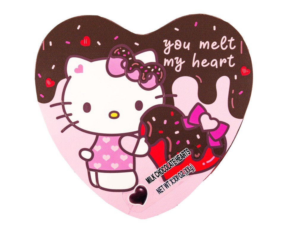 Galerie Valentine's Day Hello Kitty Chocolate Heart Tin 2.12 oz | shipt