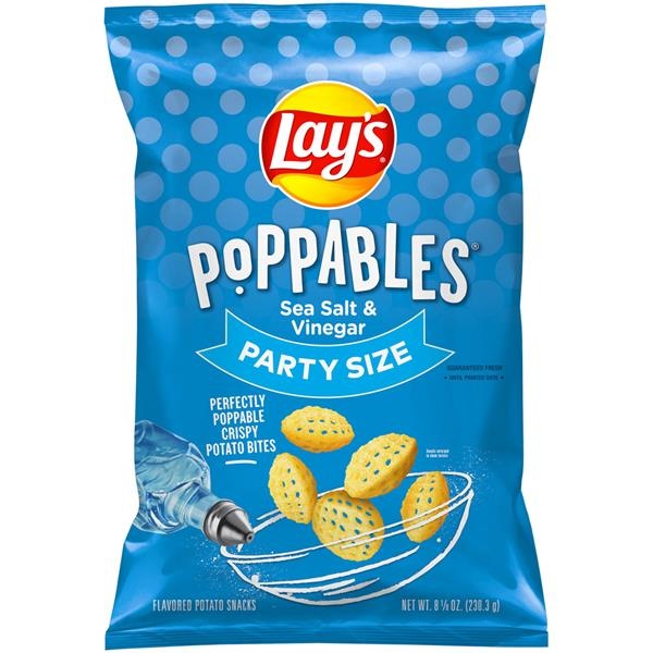 Lay's Poppables Potato Snacks Sea Salt & Vinegar Flavored 8.125 oz | Shipt