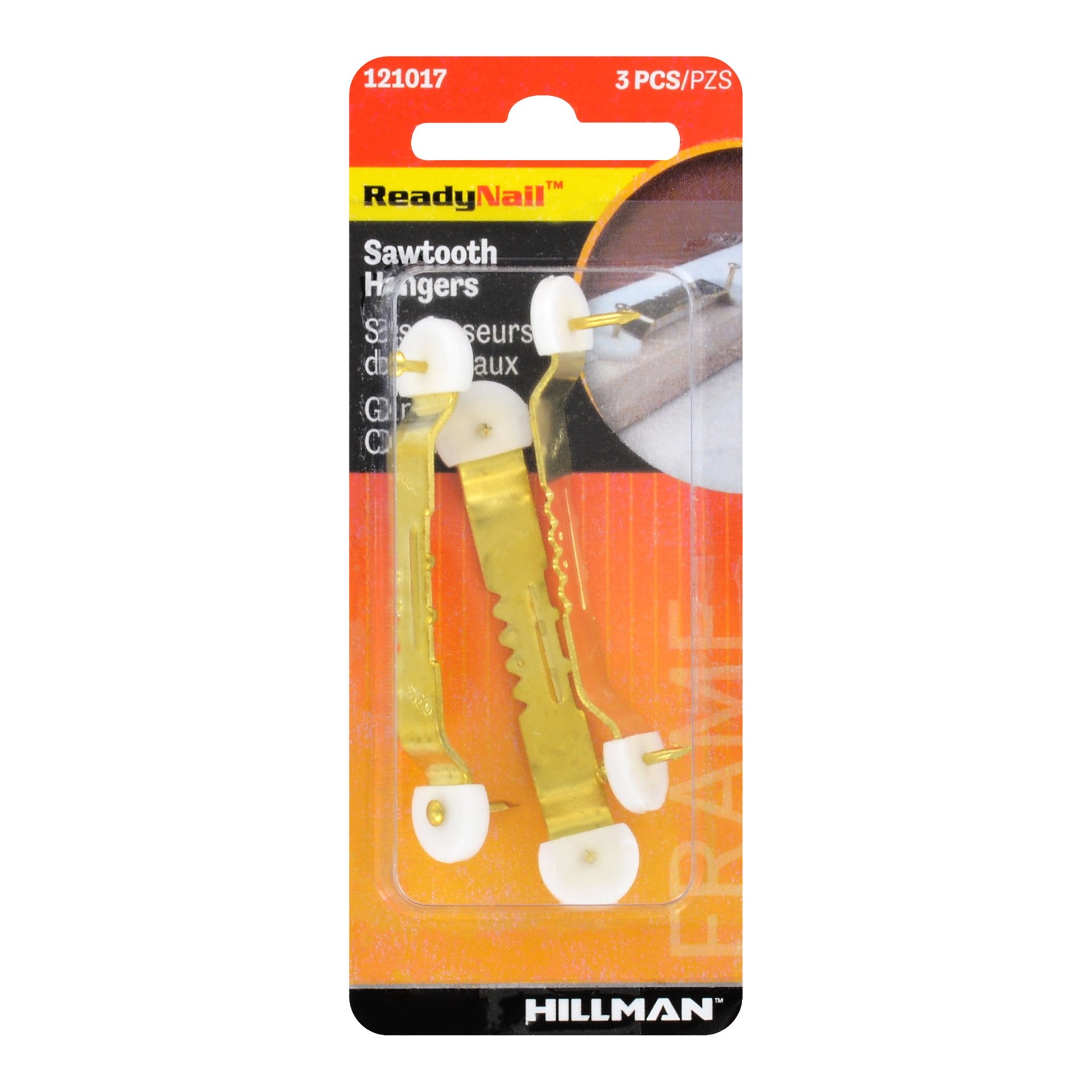 Hillman Brass 5-lb Capacity Sawtooth picture hangers 3 - Pack 1 ct | shipt