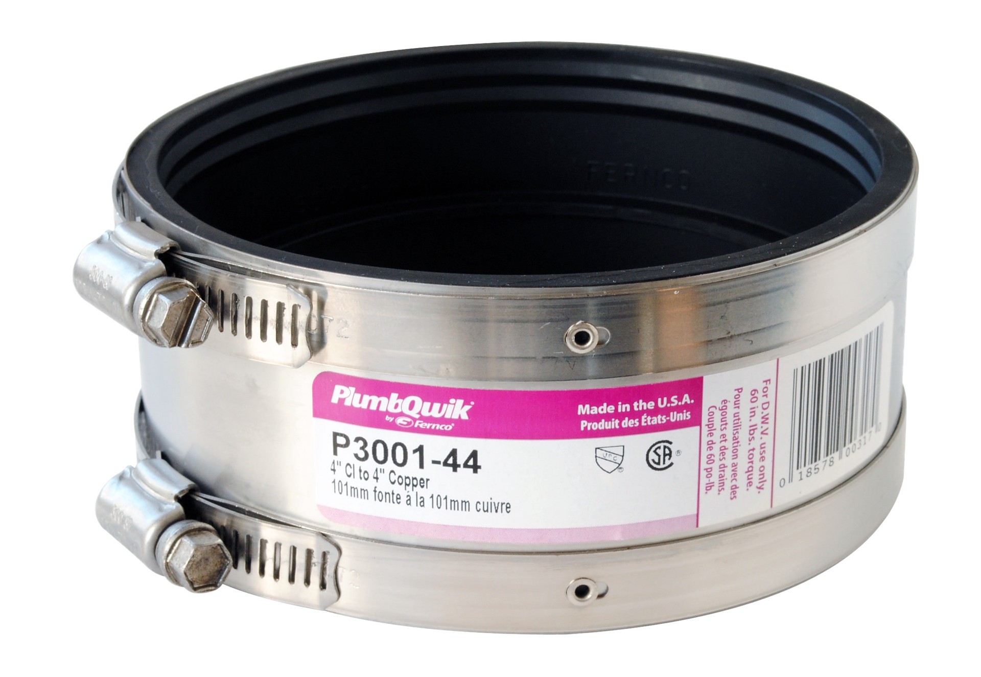 PROFLEX 4-in. Shielded Specialty Coupling for Sewer, Drain, Waste, and ...