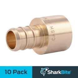 SharkBite 1/2-in PEX x 1/2-in Female Brass Sweat Adapter (10-Pack) 1 ct | shipt
