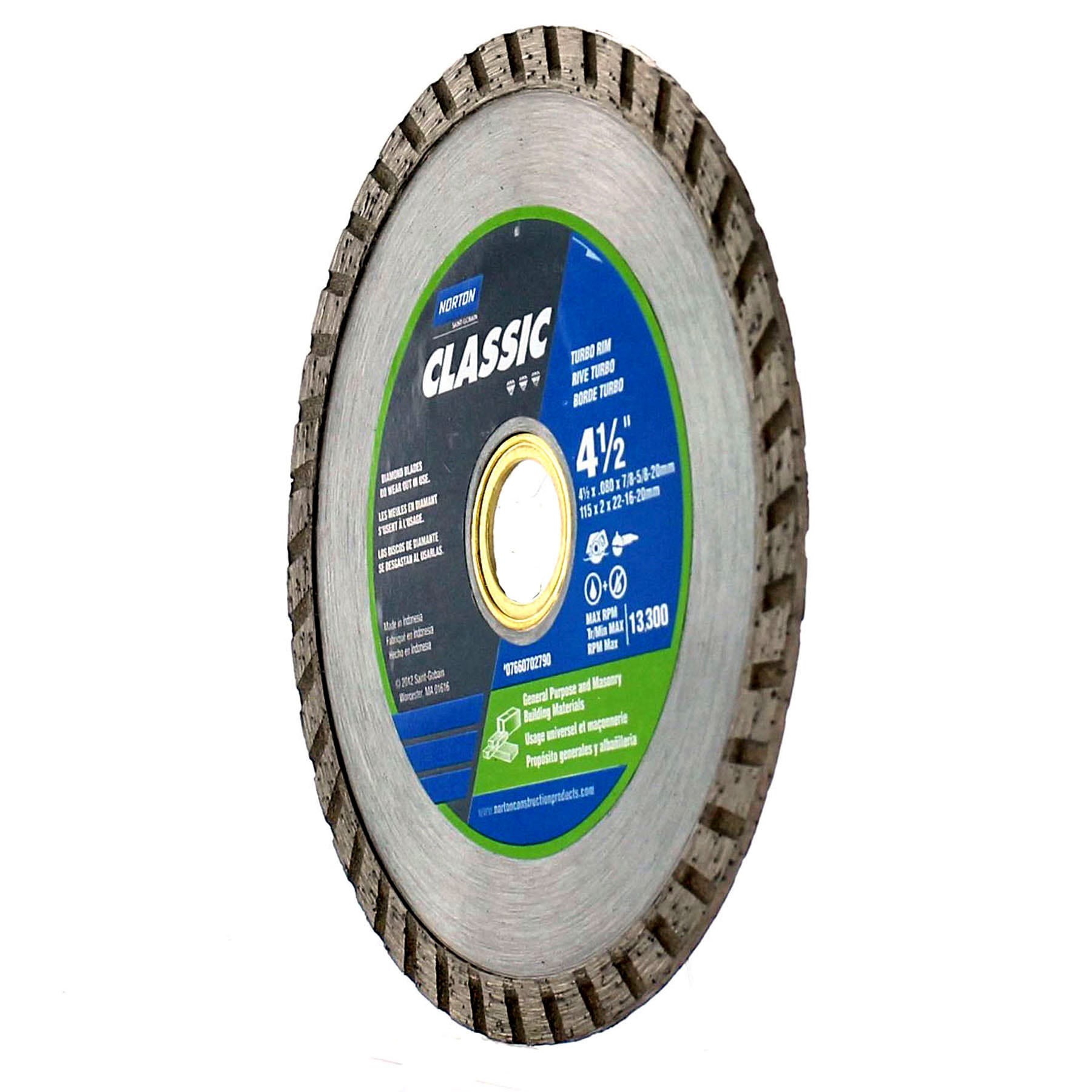Norton 4-1/2-in Set -Tooth Diamond Circular saw blade Set 3 -Pack 1 ct ...