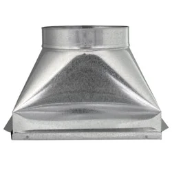 IMPERIAL 8-in 30 Gauge Galvanized steel Round Straight register Duct ...