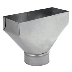 IMPERIAL 4-in 30 Gauge Galvanized steel Round Straight register Duct ...