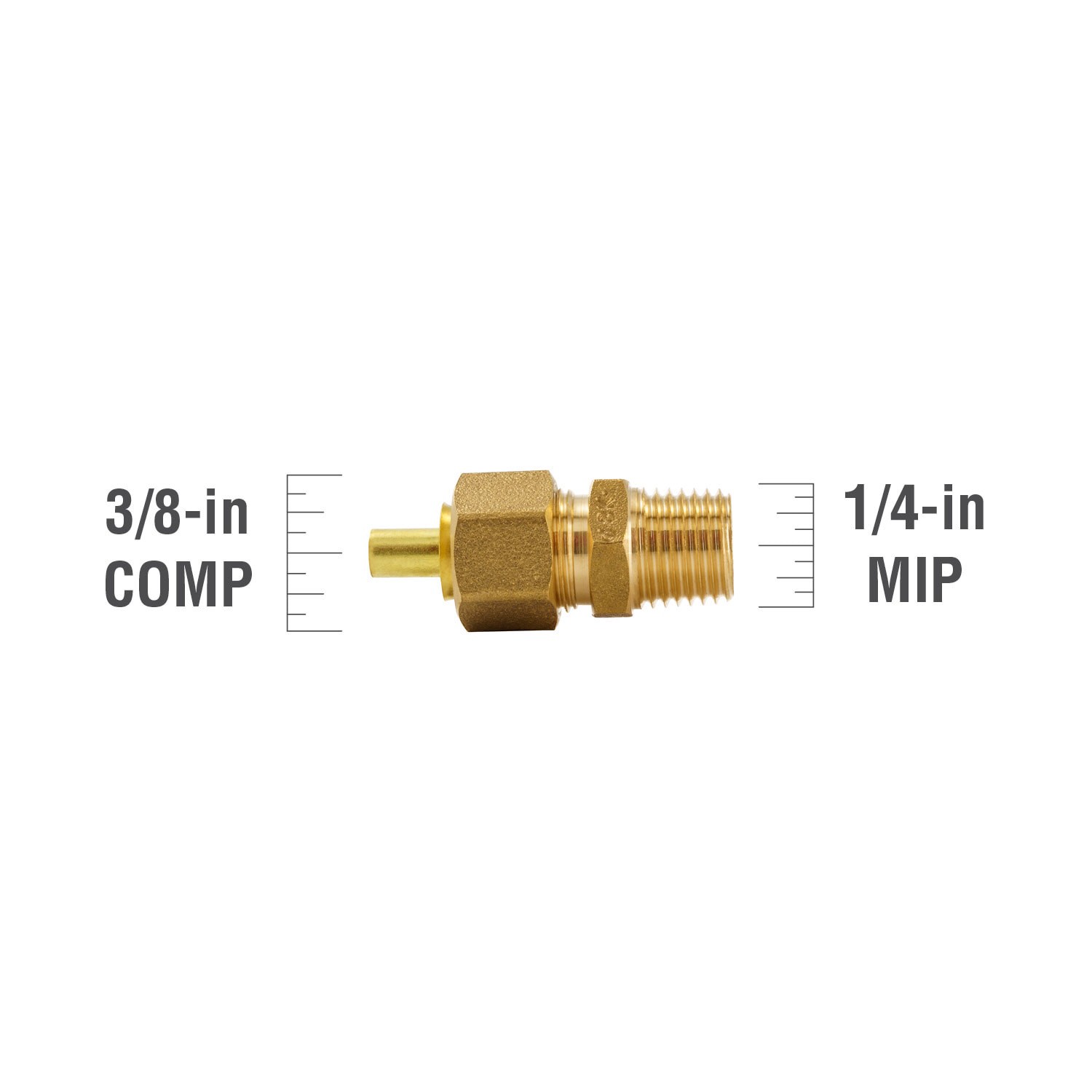 Proline Series 3/8-in x 1/4-in Compression X Mip Adapter Coupling ...