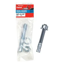 Red Head Trubolt 3/4-in x 5-1/2-in Wedge Anchors 1 ct | shipt