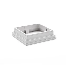 Trex 4-in x 4-in Classic White Composite Deck post base trim 1 ct | shipt