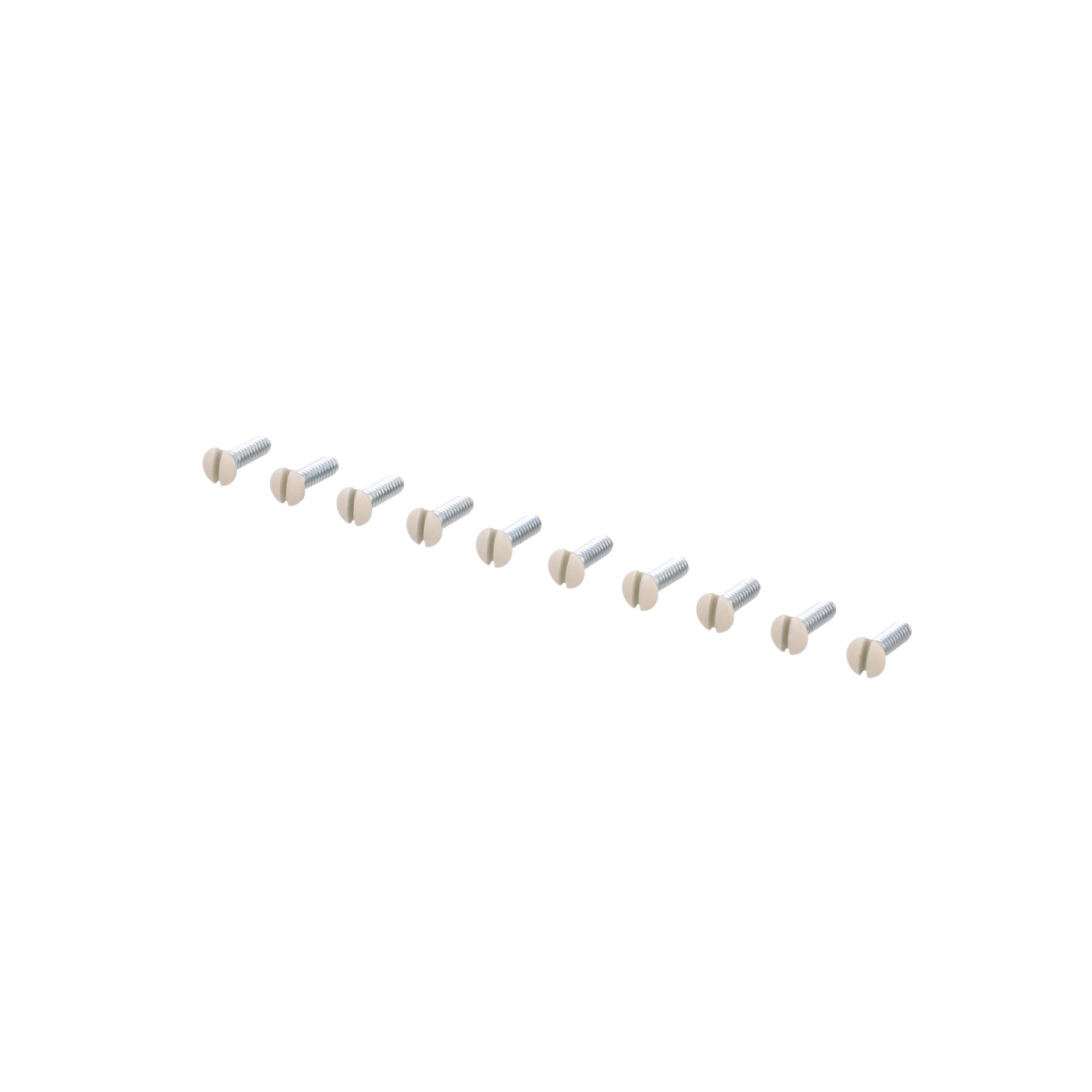 Eaton #6 x 1/2-in Slotted -Drive Standard Wall plate Screws 10 -Count 1 ...