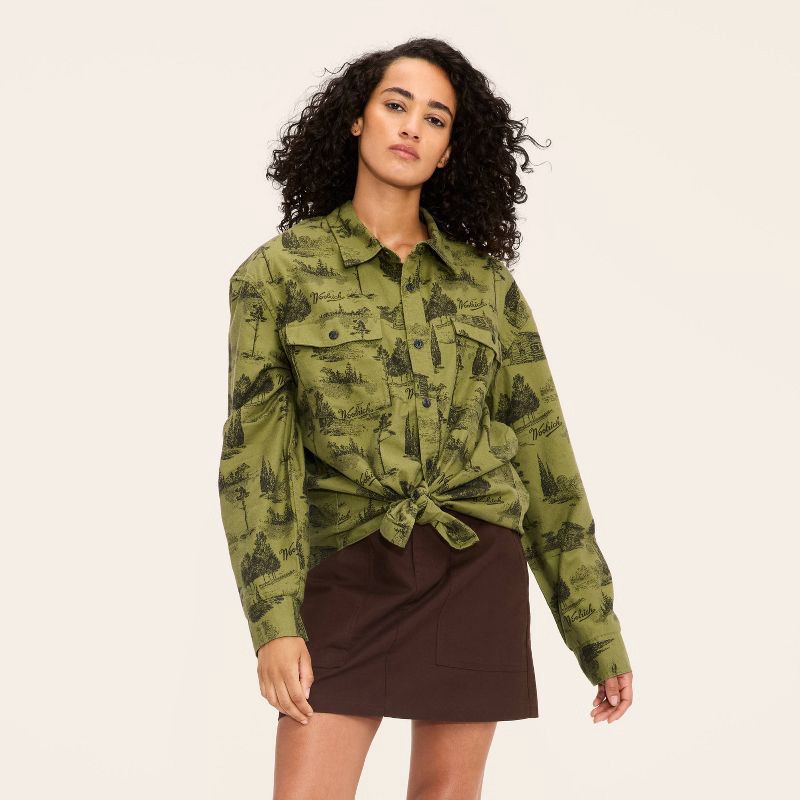 Adult Long Sleeve Toile Print Flannel Button-Down Shirt - Woolrich x ...