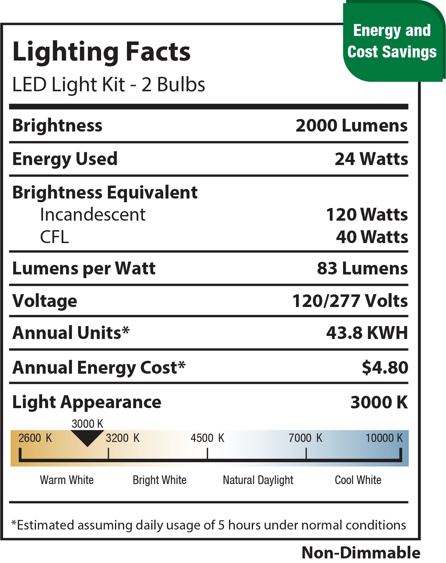 Sigma Engineered Solutions 120 -Watt EQ LED White 2 -Head Switch ...