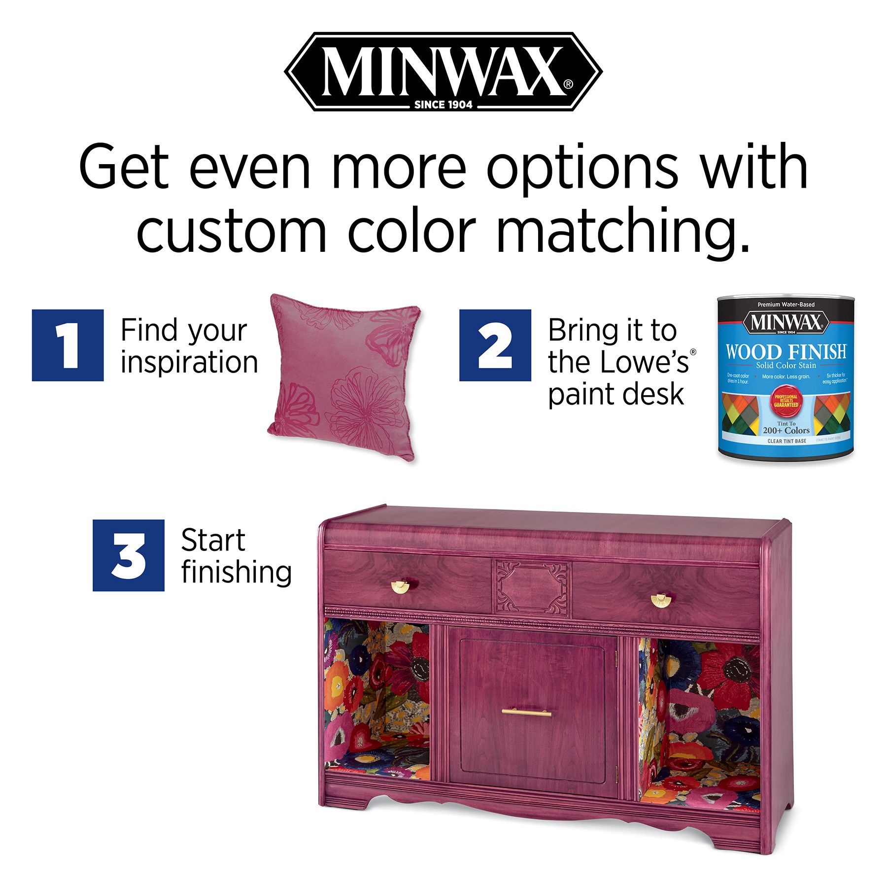 Minwax Wood Finish Water-based Pure White/Tint Base Semi-transparent ...