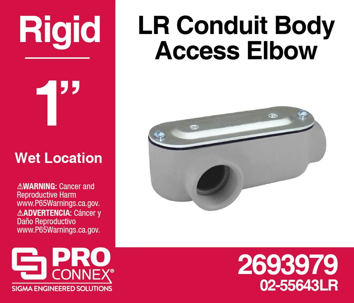 Sigma ProConnex 1-in Rigid Threaded 1-in Aluminum Type LR conduit ...