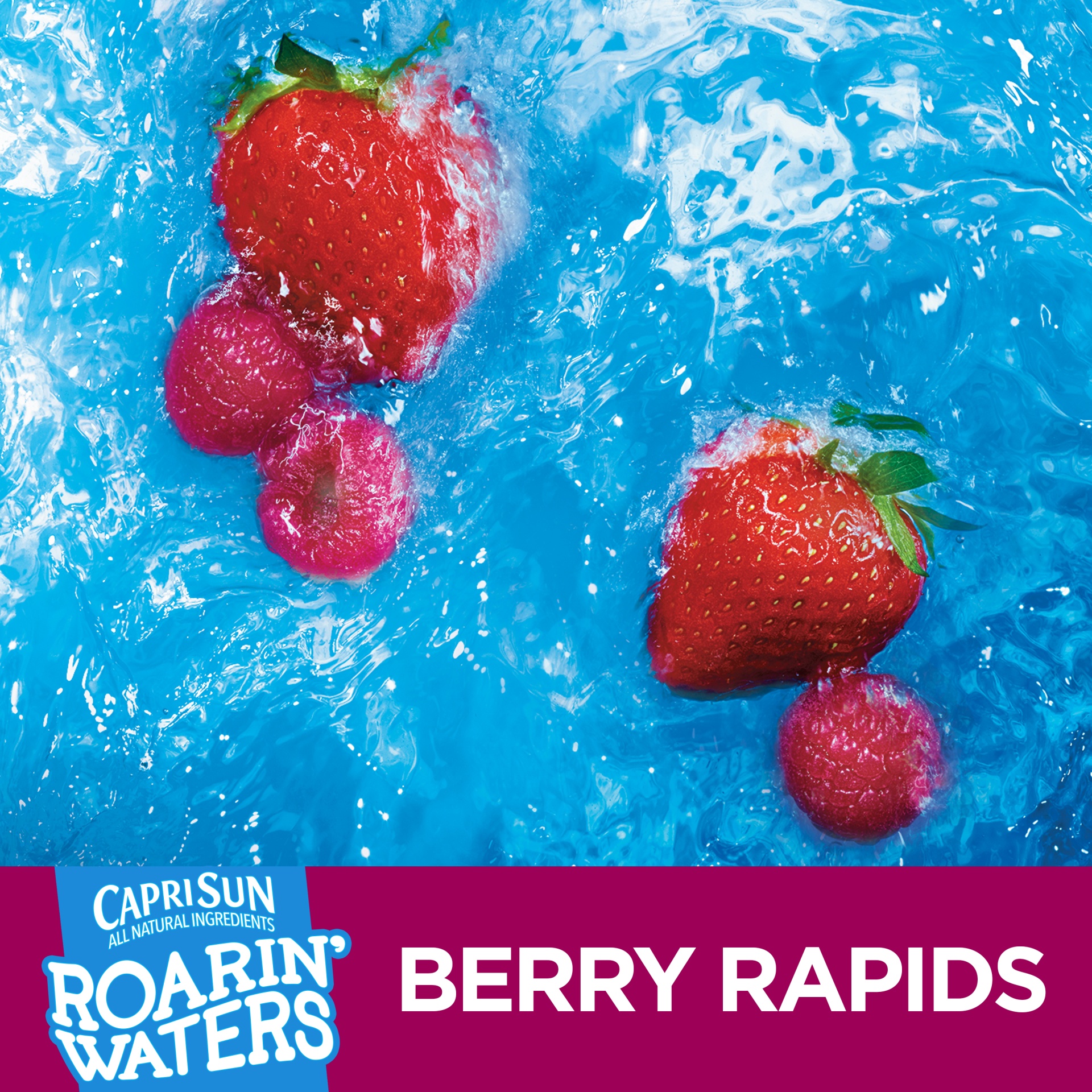 Capri Sun Roarin' Waters Berry Rapids Naturally Flavored Water Beverage ...
