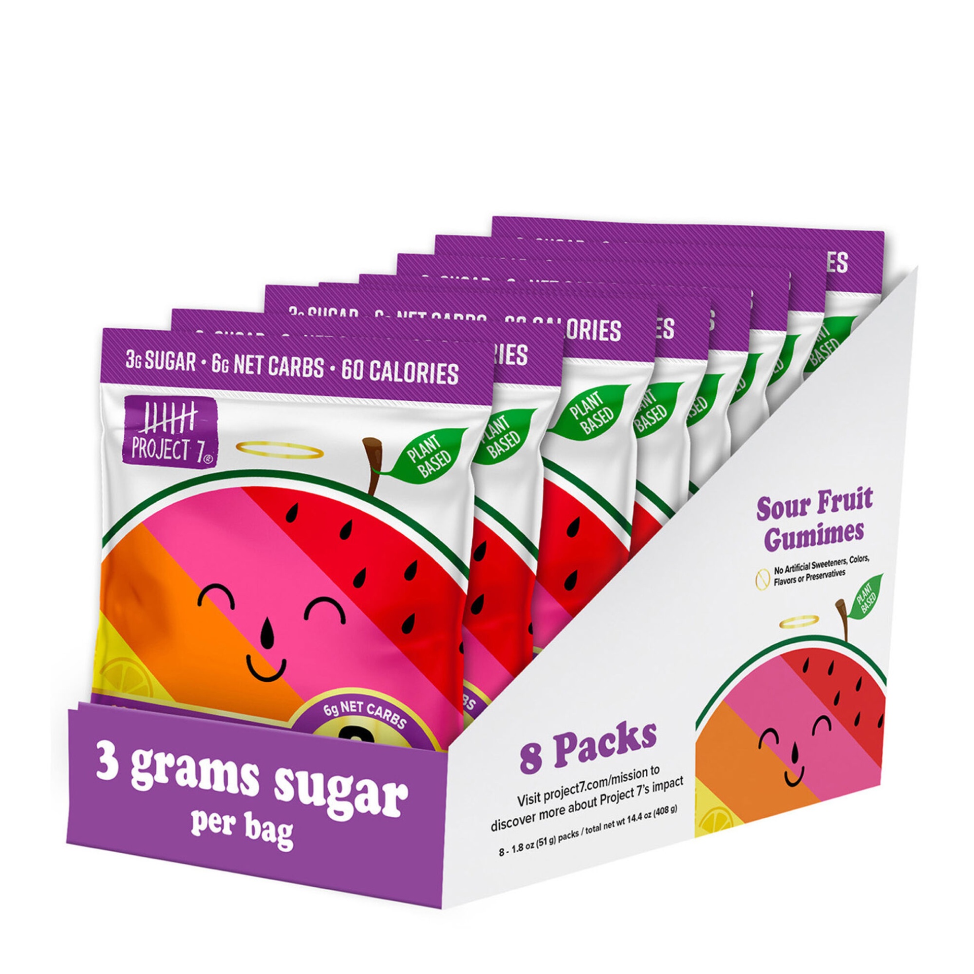 Project 7 Sour Fruit Gummies 8 ct | Shipt
