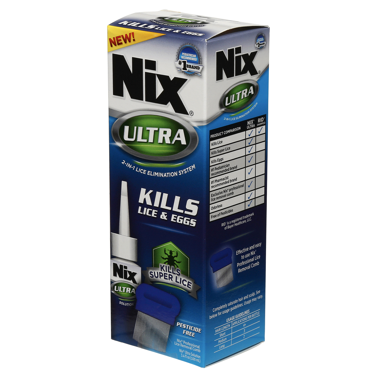 Nix Ultra 2-in-1 Lice & Eggs Solution 3.4 oz | Shipt