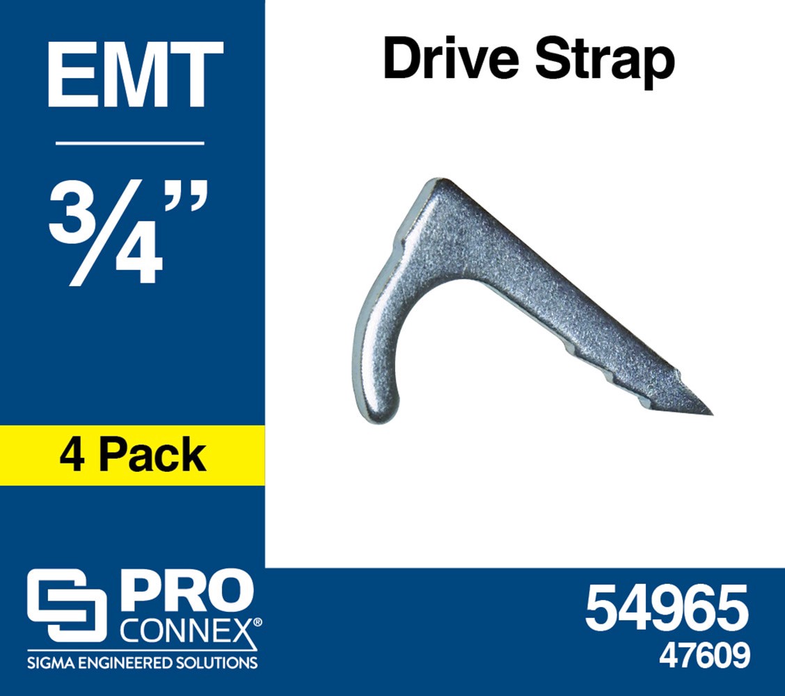 Sigma ProConnex 3/4-in Electrical (EMT) / Zinc-plated steel Nail Strap ...